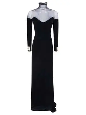 Elisabetta Franchi Elegant Evening Gown - Nero