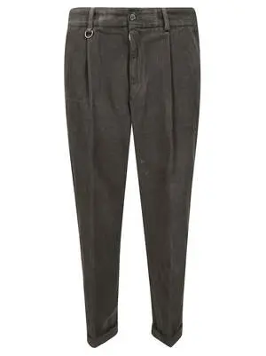 PAOLO PECORA Soft Fabric Chino Pants - Marrone