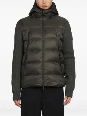 Moncler Hooded Quilted Puffer Hybrid Jacket