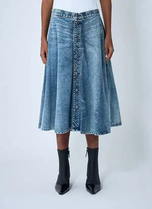 DIESEL® De-annet-fsh Midi Skirt - Blue