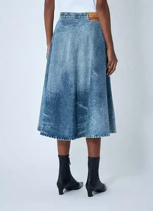 DIESEL® De-annet-fsh Midi Skirt - Blue