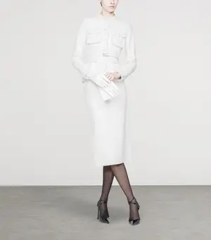 TOM FORD Lambskin Midi Pencil Skirt