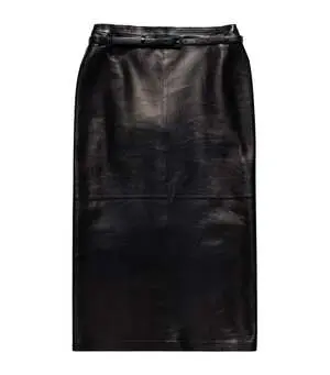 TOM FORD Lambskin Midi Pencil Skirt