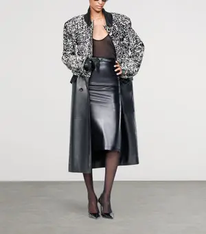 TOM FORD Lambskin Midi Pencil Skirt