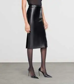 TOM FORD Lambskin Midi Pencil Skirt