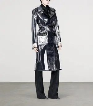 TOM FORD Plastic Lambskin-trim Trench Coat