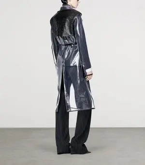 TOM FORD Plastic Lambskin-trim Trench Coat