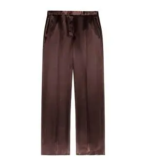 TOM FORD Silk Satin Wide-leg Trousers