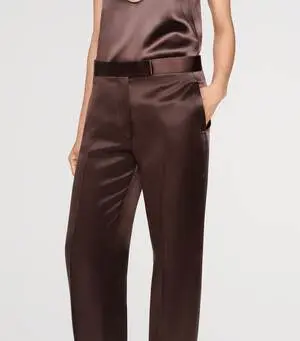 TOM FORD Silk Satin Wide-leg Trousers