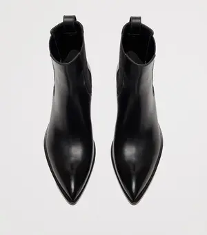 TOM FORD Leather Dagger Ankle Boots 80