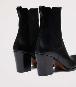 TOM FORD Leather Dagger Ankle Boots 80