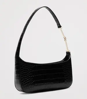 TOM FORD Small Croc-embossed Leather Arc Shoulder Bag