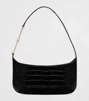 TOM FORD Small Croc-embossed Leather Arc Shoulder Bag