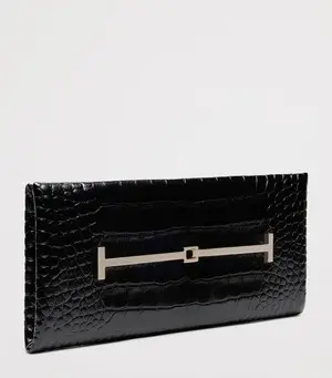 TOM FORD Croc-embossed Leather Clutch Bag