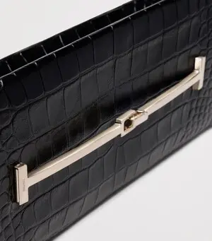 TOM FORD Croc-embossed Leather Clutch Bag