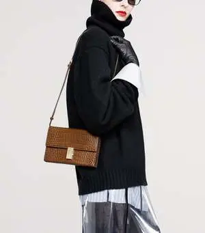 TOM FORD Mini Croc-embossed Leather Mia Shoulder Bag