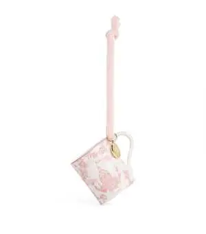 Harrods Fine China Mini Toile Mug Tree Decoration - Pink