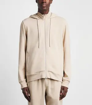 Zimmerli Winter Lounge Zip-up Hoodie - Beige