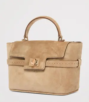 Max Mara Mini Suede Margaux Top-handle Bag - Beige