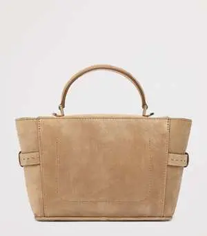 Max Mara Mini Suede Margaux Top-handle Bag - Beige