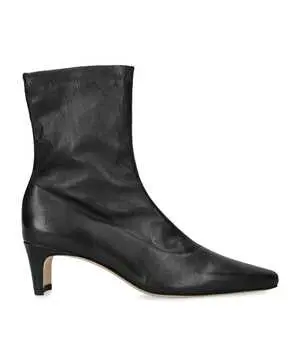 Staud Leather Wally Sock Ankle Boots 55