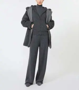 Max Mara Cashmere Hooded Zip-up Cardigan