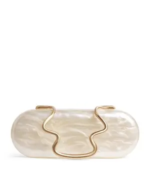 Cult Gaia Acrylic Ilaria Clutch Bag - Ivory