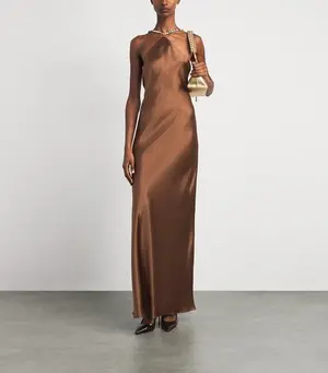 Staud Satin Cadence Maxi Dress