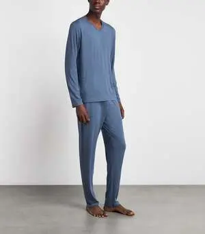 Hanro Casual Pyjama Bottoms - Blue