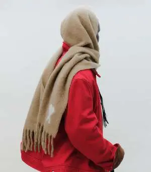 AMI Paris Alpaca-blend De Coeur Scarf