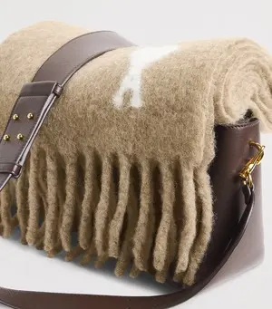 AMI Paris Alpaca-blend De Coeur Scarf