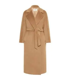 Max Mara Wool-blend Belted Coat - Beige