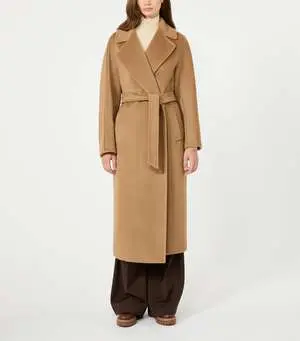 Max Mara Wool-blend Belted Coat - Beige