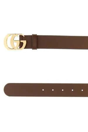 Gucci Brown Leather Belt - Black
