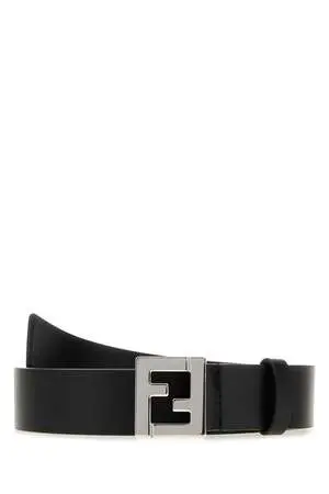 Fendi Leather Belt - Black