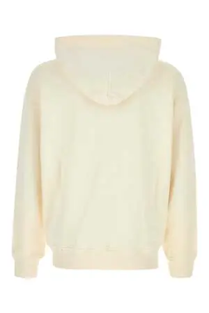 Palm Angels Cream Cotton Sweatshirt