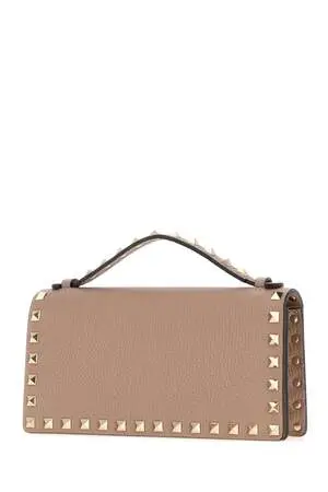 Valentino Garavani Antiqued Leather Rockstud Handbag