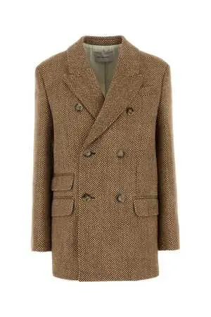 AMI Paris Embroidered Wool Blend Blazer