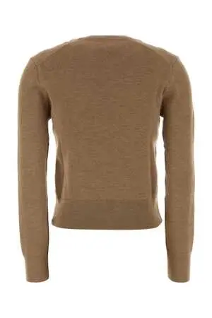 AMI Paris Camel Wool Sweater