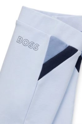 BOSS Baby Tracksuit In Stretch Cotton With Logo Prints
