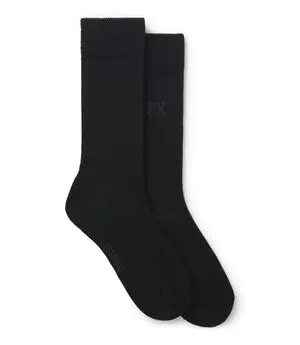 Hugo Two-pack Of Regular-length Socks - Black