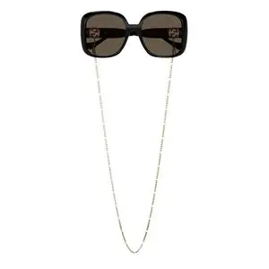 Gucci Square Sunglasses /brown - Black