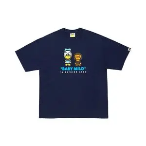 A BATHING APE X Disney Donald Duck Milo Relaxed Fit Tee 'navy