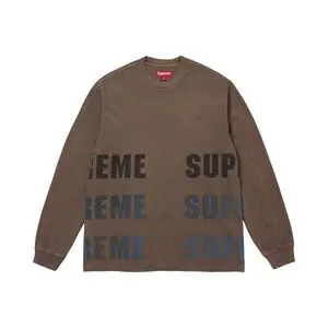 Supreme Reflective Long-sleeve Top - Brown