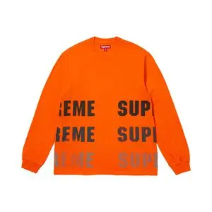 Supreme Reflective Long-sleeve Top - Orange