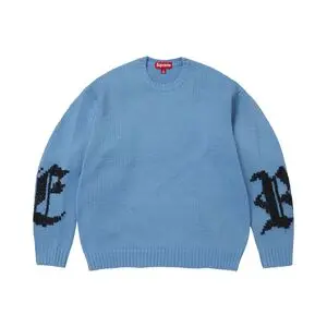 Supreme Cross Stitch Logo Sweater - Blue