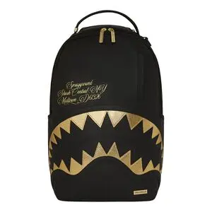 SPRAYGROUND Shark Central Gilded Bite Backpack 'gold/brown/black