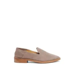 RAG & CO Neutrals Oliwia Taupe Classic Suede Loafers By - Black