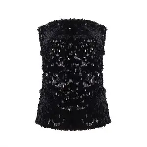 N'ONAT Sequin Party Strapless Top