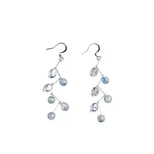 HEARTFELT LAYERS Tree Branch Chandelier Earrings Kyanite
